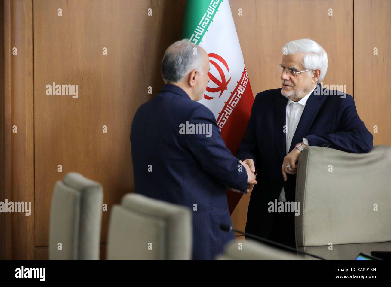 April 17, 2025, Tehran, Iran: First Vice President, MOHAMMAD REZA AREF ...