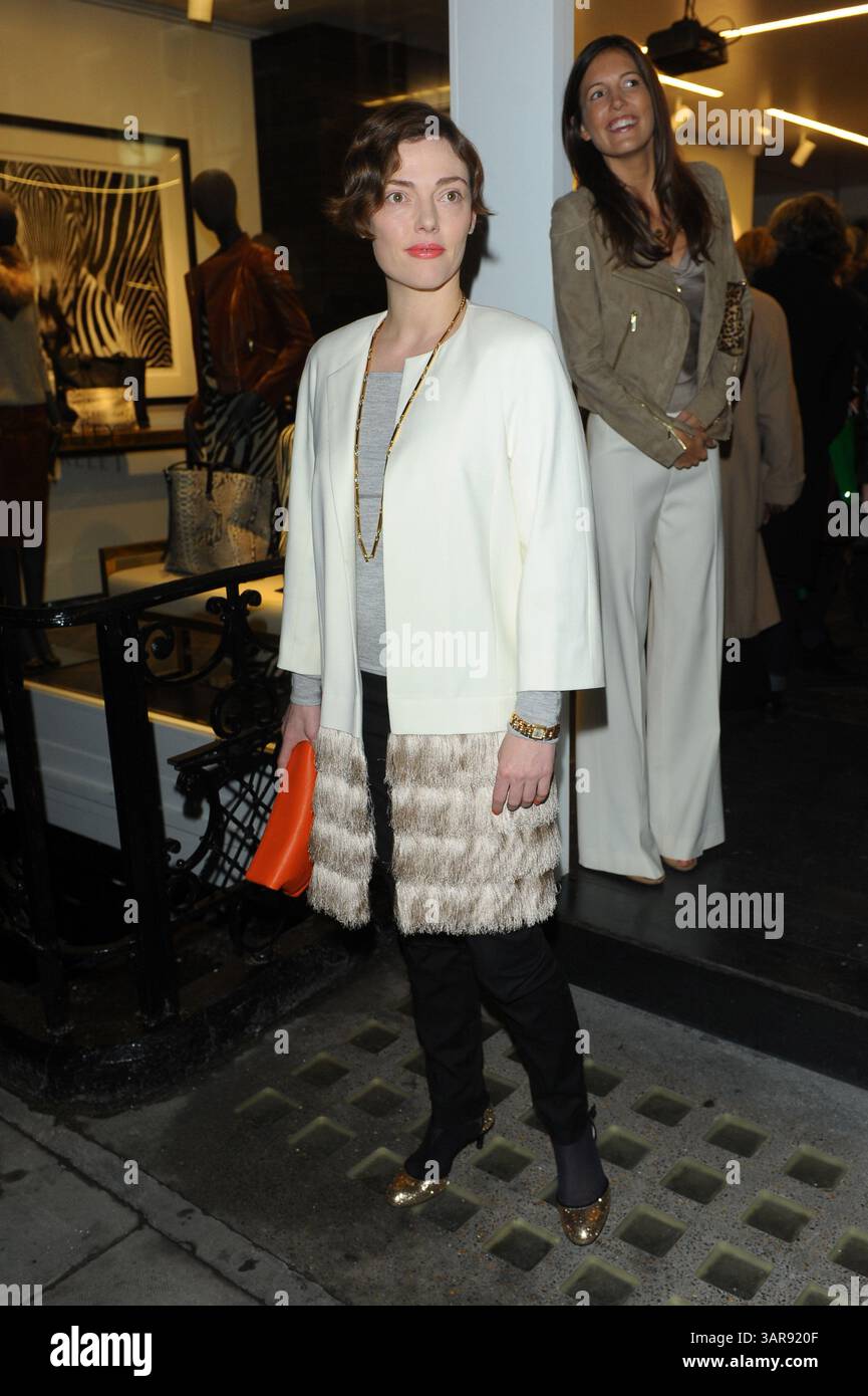 Camilla Rutherford attends as British fashion designer hosts party to ...
