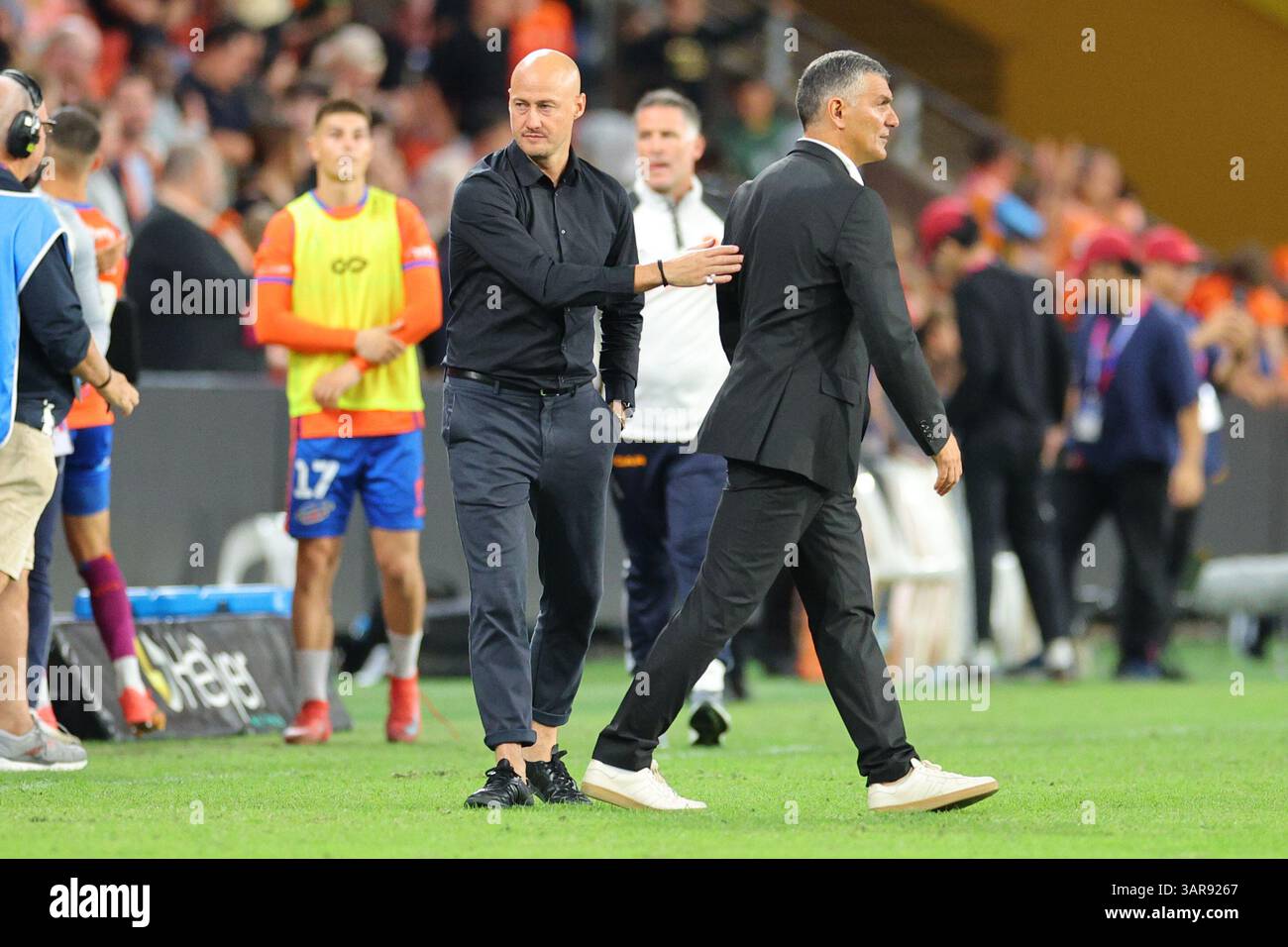 Brisbane, Australia, April 17 2025: Ruben Zadkovich (Brisbane Coach ...