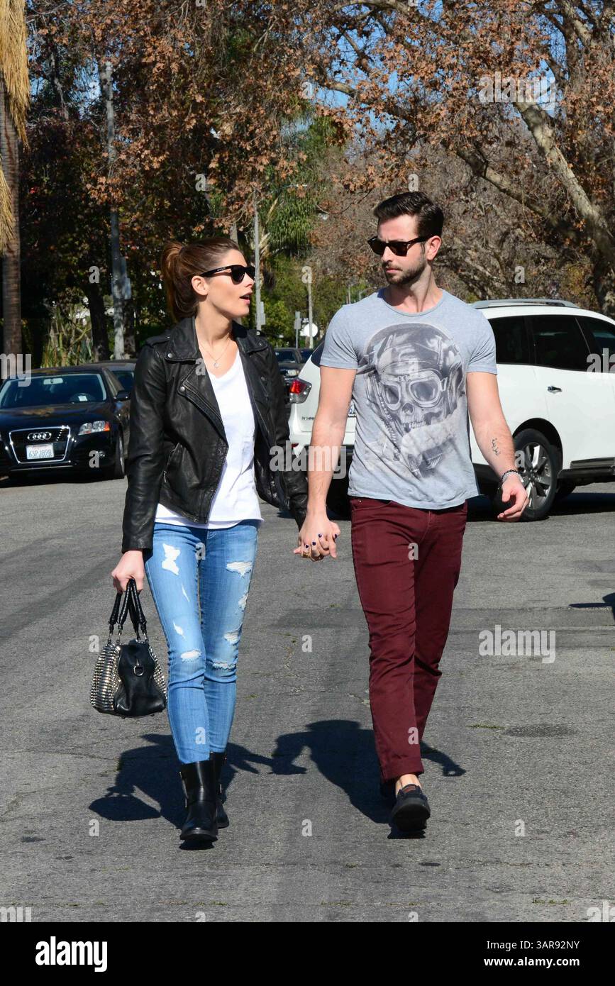 Ashley Greene and her boyfriend Paul Khoury out and about in Beverly ...