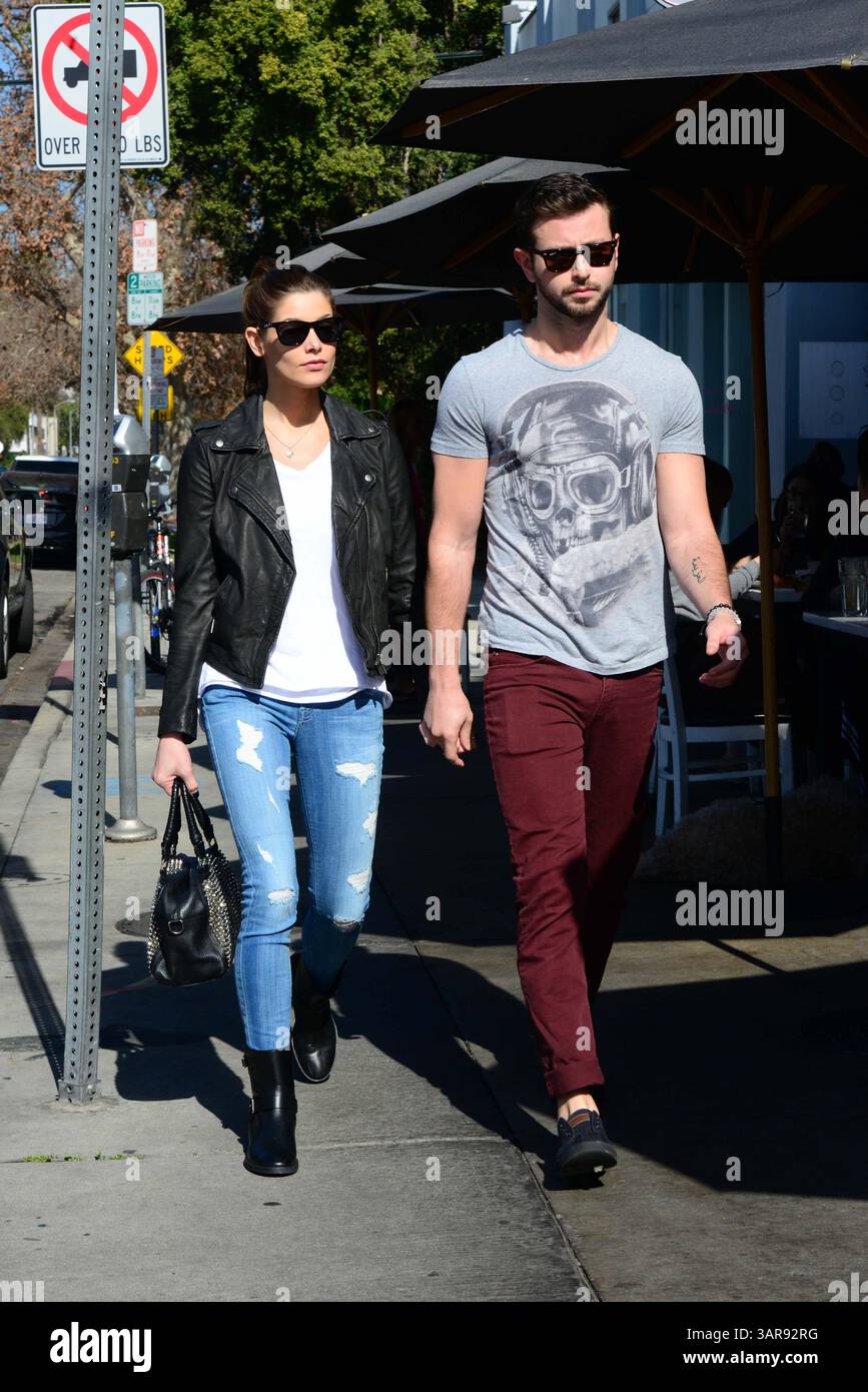 Ashley Greene and her boyfriend Paul Khoury out and about in Beverly ...