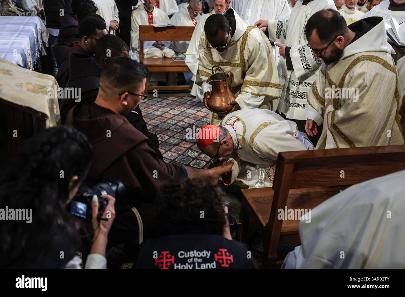 Washing of the Feet ceremony Pierbattista Pizzaballa C, the Latin ...