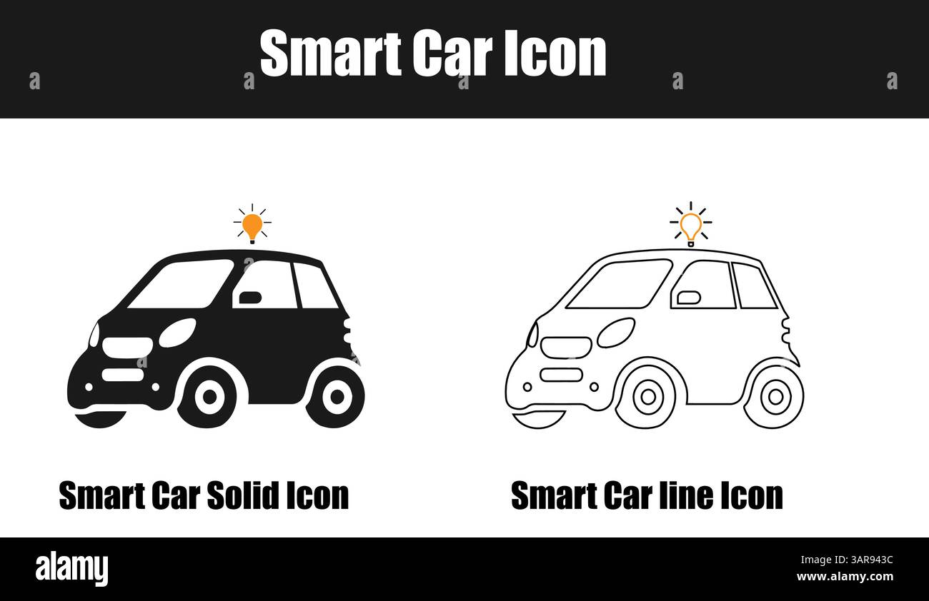 Smart car on highway Stock Vector Images - Alamy
