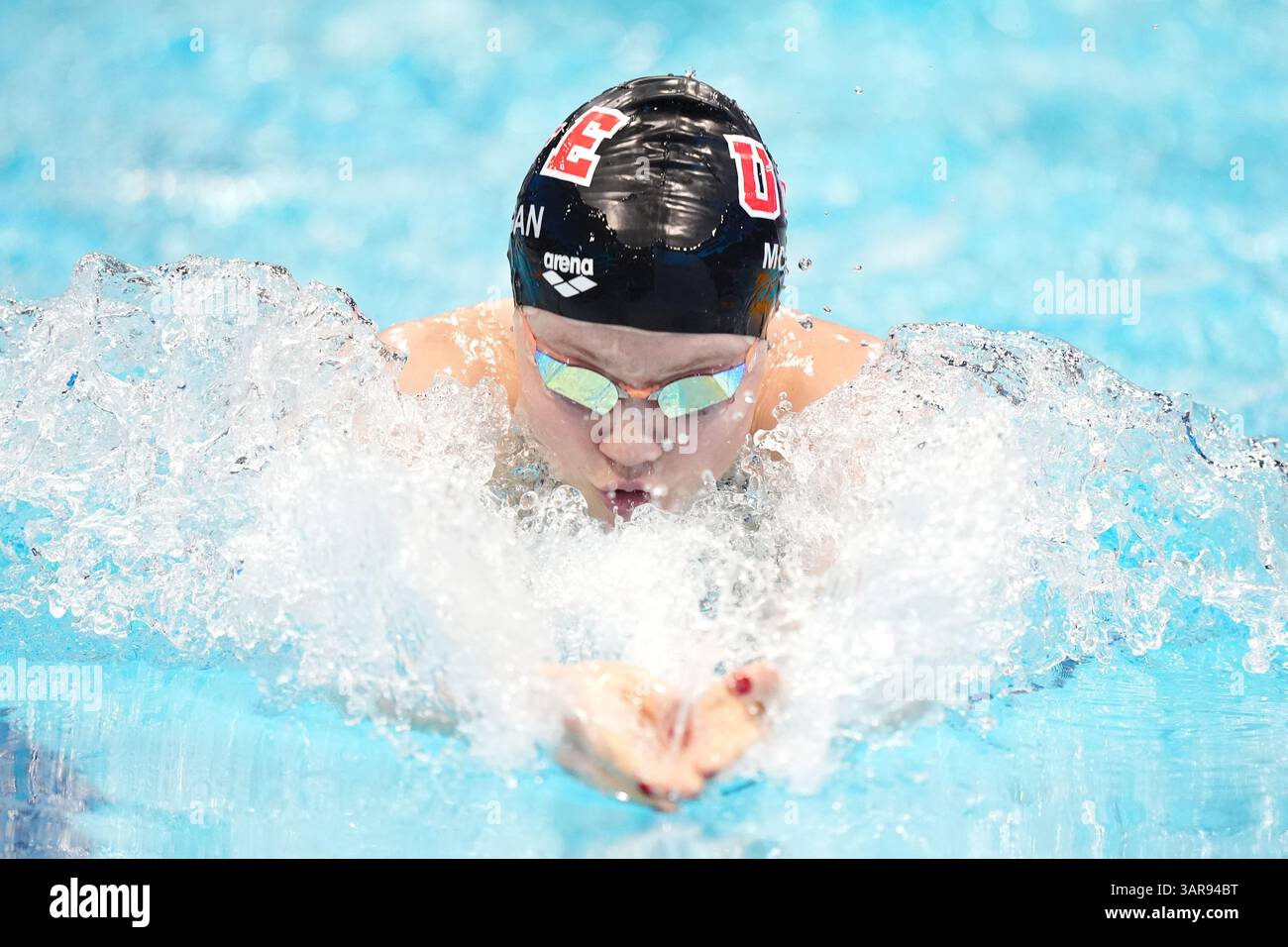 Anna Morgan during the Women's 200m Breaststroke on day three of the ...