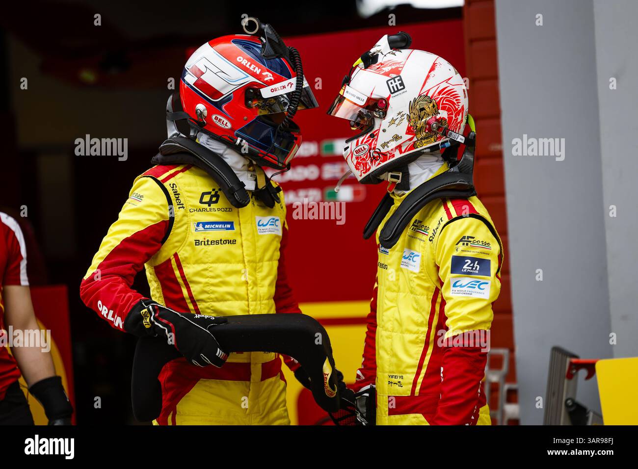 KUBICA Robert (pol), AF Corse, Ferrari 499P #83, Hypercar, YE Yifei (chn), AF Corse, Ferrari ...