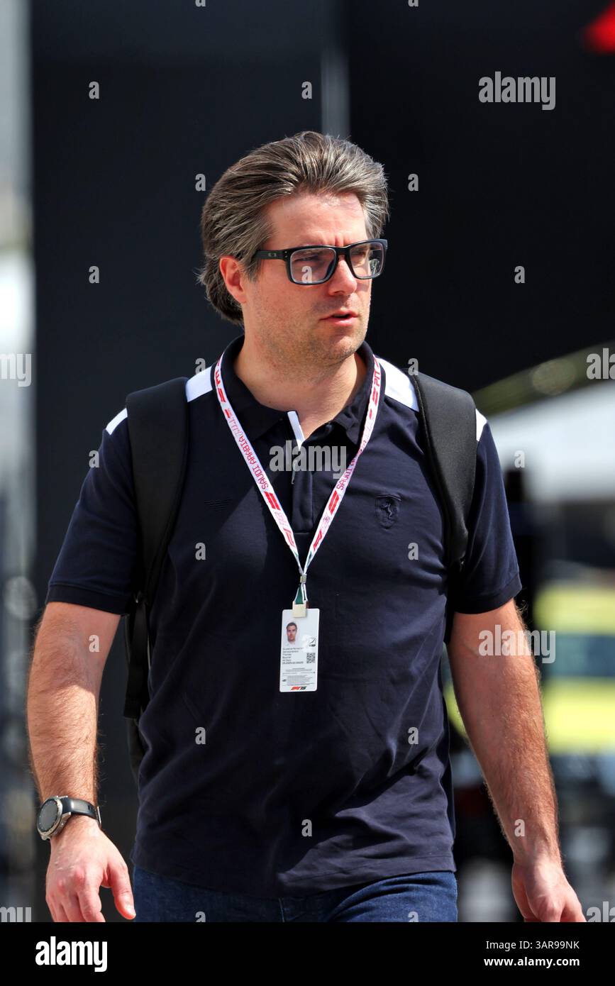 Jeddah, Saudi Arabia. 17th Apr, 2025. Thomas Bouche, Ferrari Head of ...