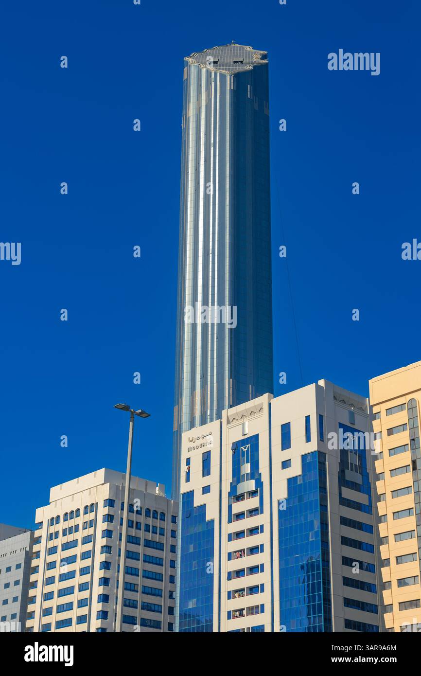 Abu Dhabi, United Arab Emirates. February 12, 2025. Burj Mohammed Bin ...
