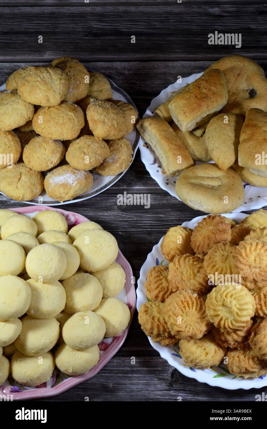 Mixture of Traditional Arabic cookies for celebration of Islamic ...