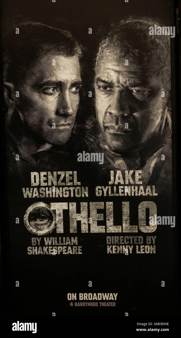 Othello Staring Denzel Washington And Jake Gyllenhaal At The Ethel