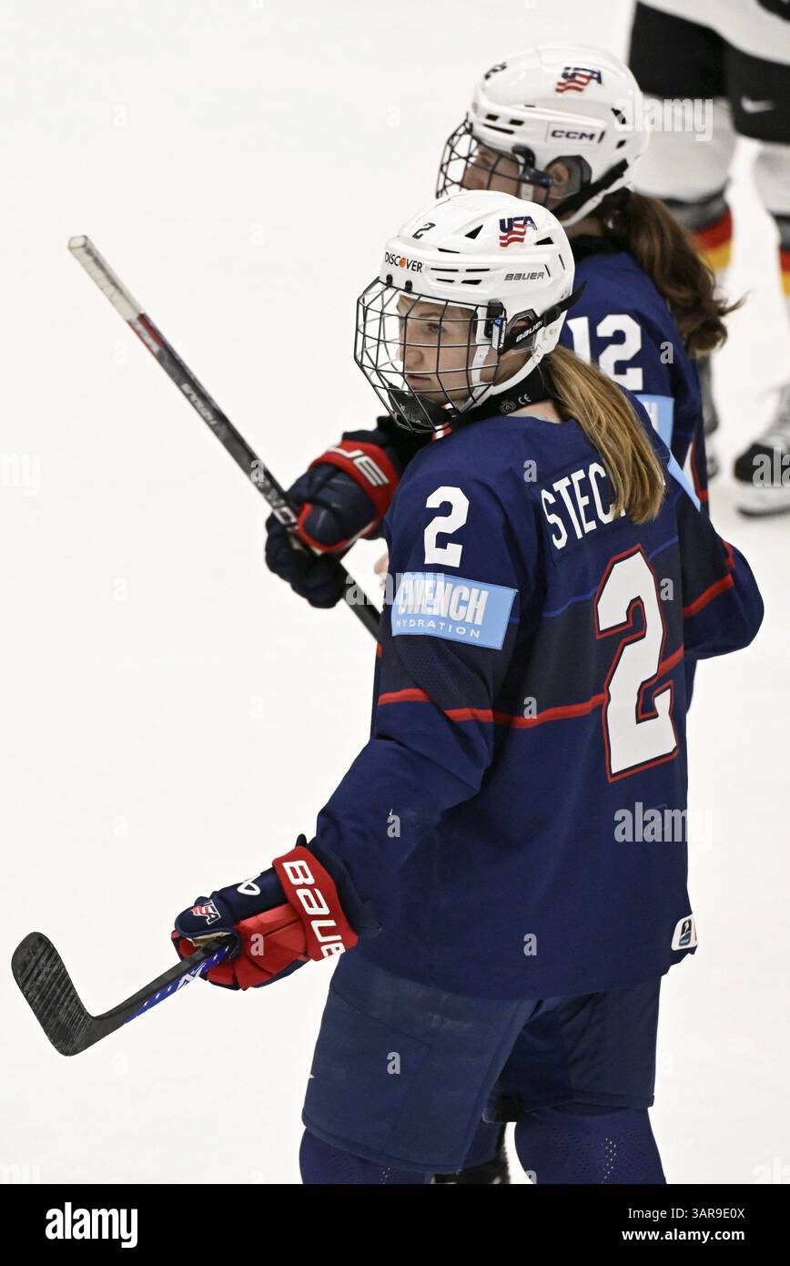 Lee Stecklein of Team USA during the IIHF Women's Ice Hockey World ...