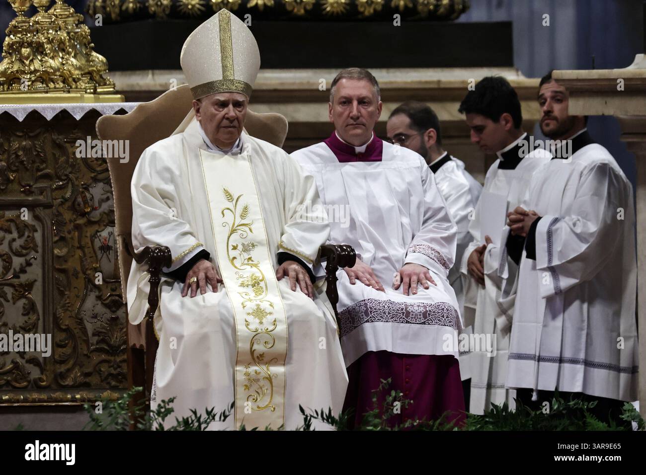 Vatican. April 17, 2025 - Vatican City. Celebration of the Chrism Mass ...