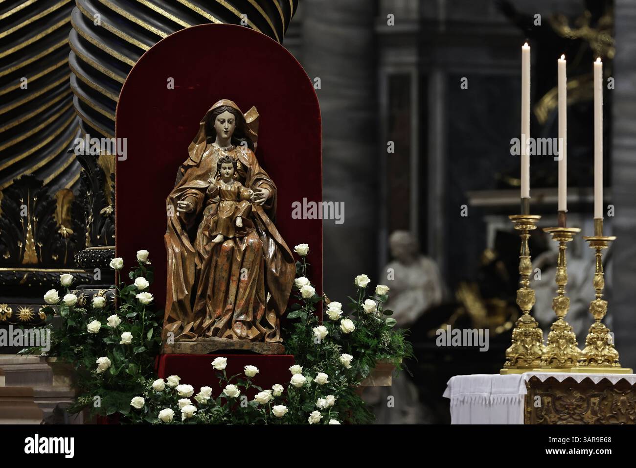 April 17, 2025 - Vatican City. Celebration of the Chrism Mass presided ...