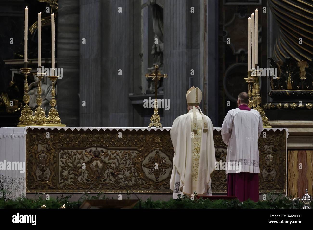 Vatican. April 17, 2025 - Vatican City. Celebration of the Chrism Mass ...
