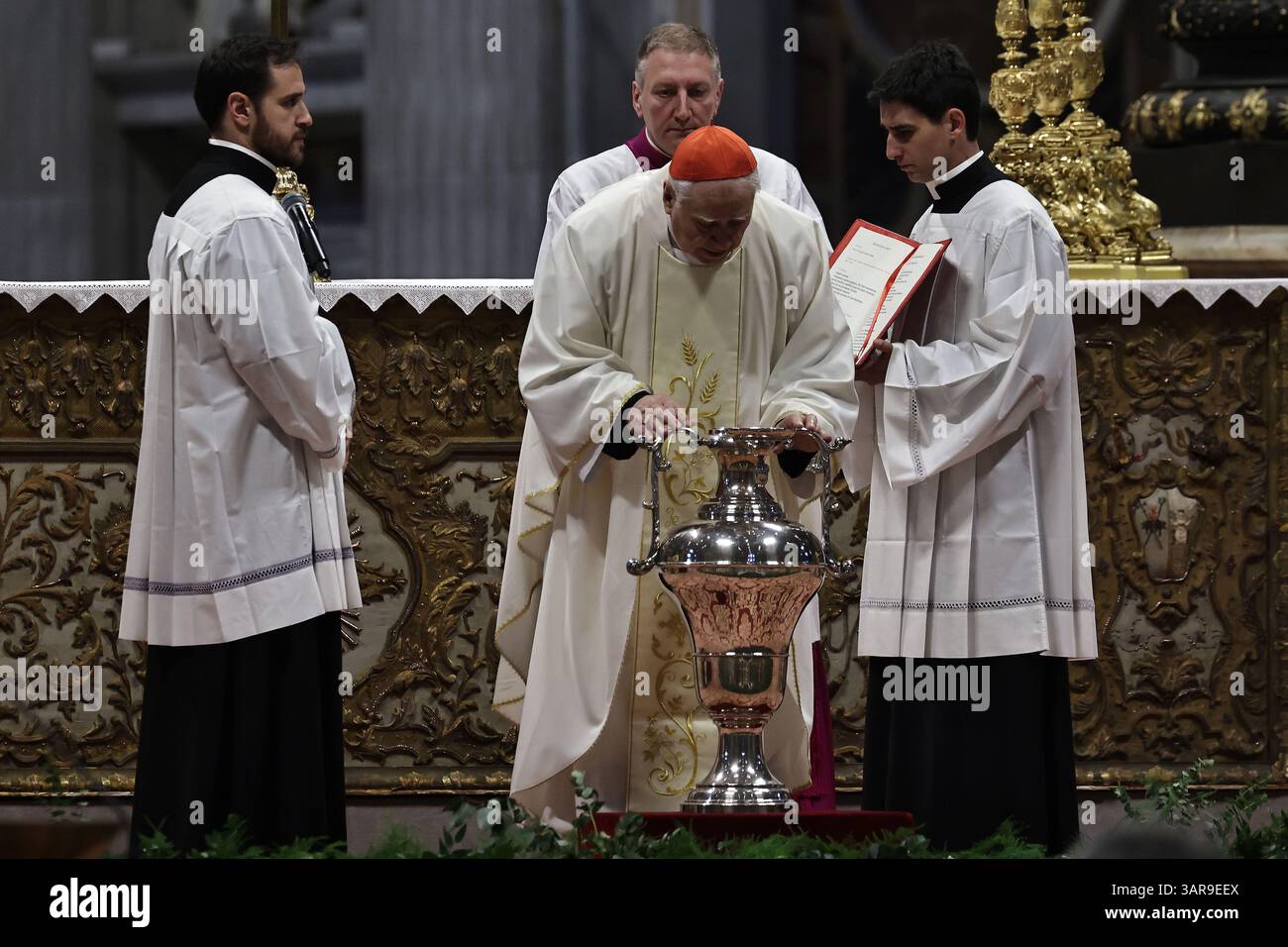 Vatican. April 17, 2025 - Vatican City. Celebration of the Chrism Mass ...