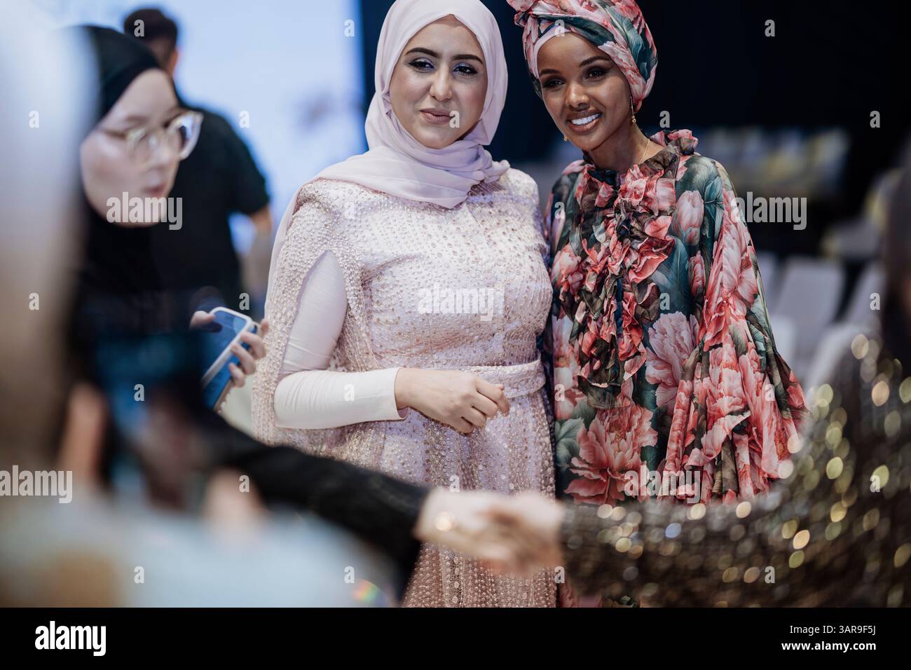 Abu Dhabi, United Arab Emirates. 15th Apr, 2025. Somali model Halima ...