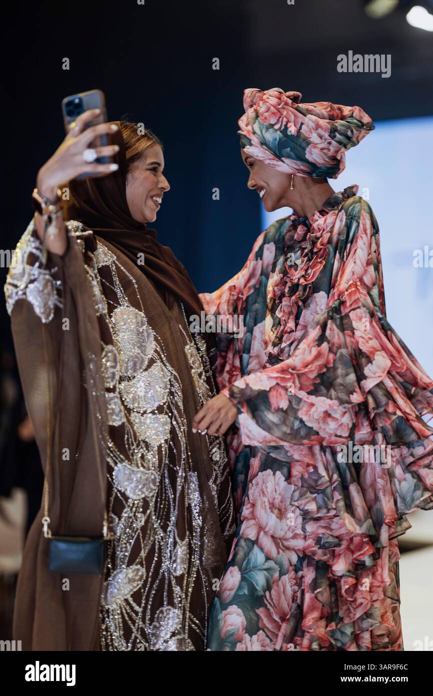 Abu Dhabi, United Arab Emirates. 15th Apr, 2025. Somali model Halima ...