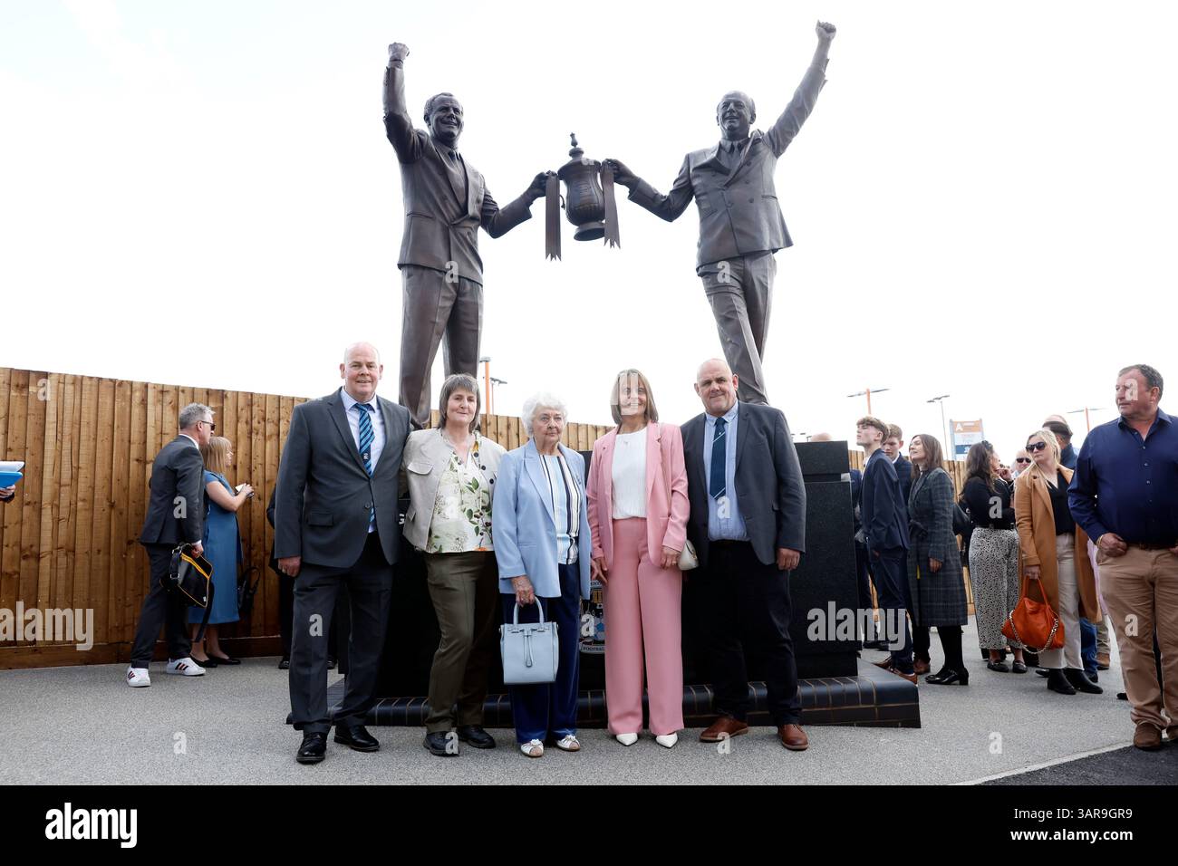 during the statue reveal ceremony at the Coventry Building Society ...