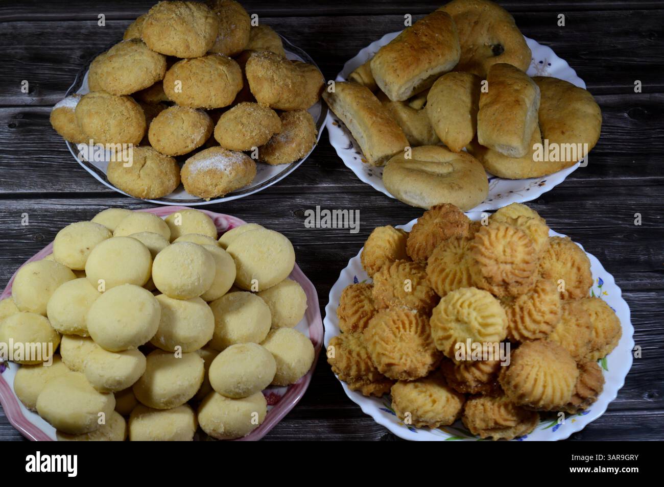 Mixture of Traditional Arabic cookies for celebration of Islamic ...