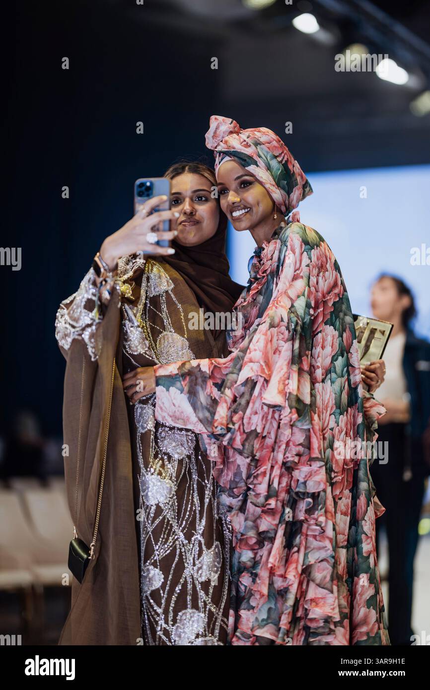 Abu Dhabi, United Arab Emirates. 15th Apr, 2025. Somali model Halima ...