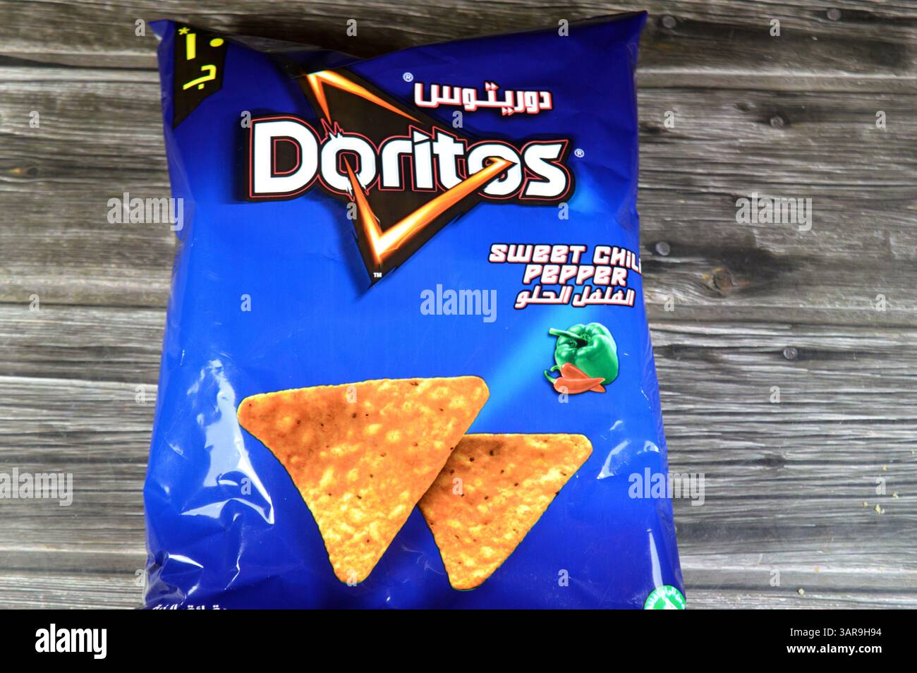 Cairo, Egypt, March 20 2025: Doritos sweet chili pepper flavor, Doritos ...