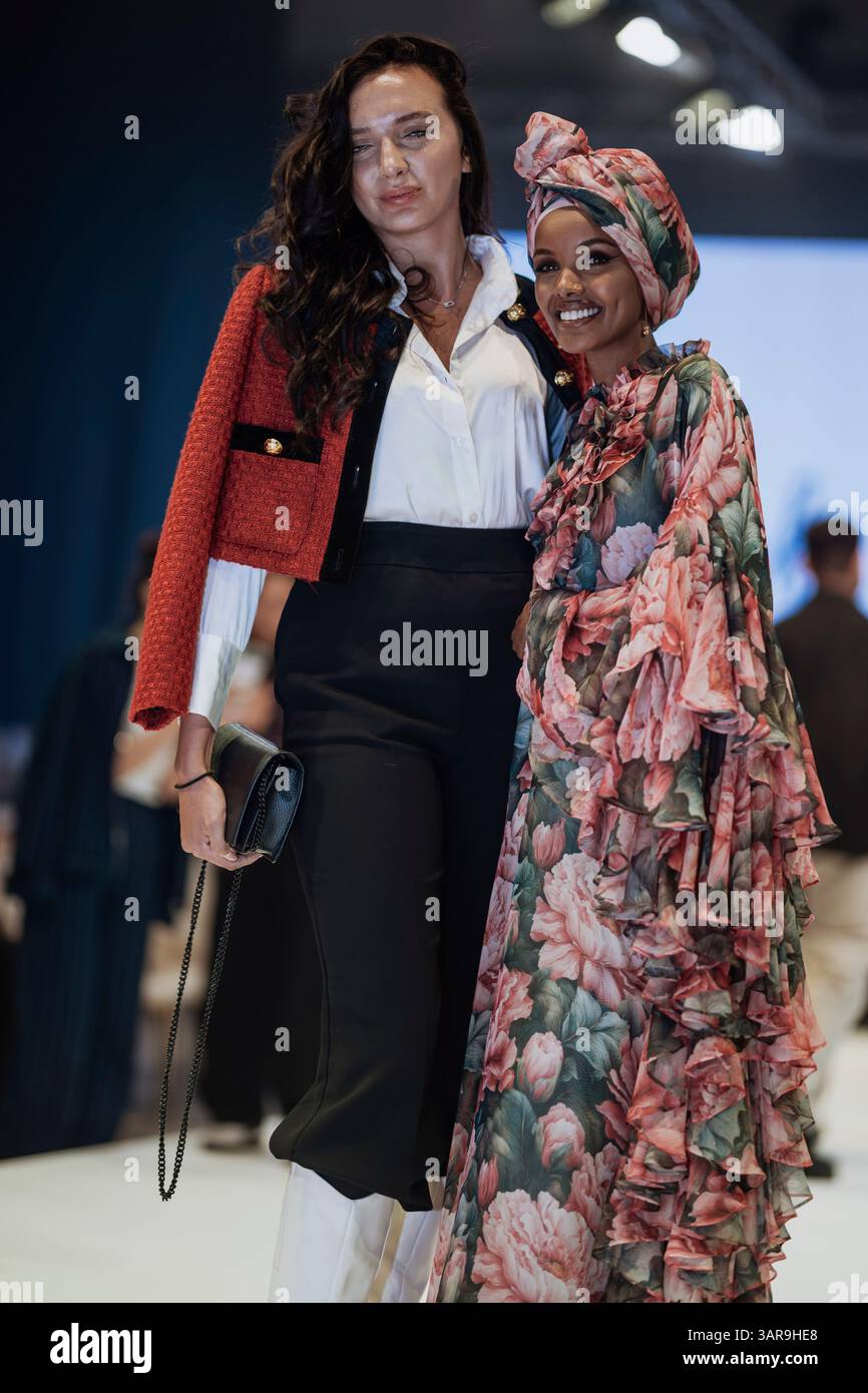 Abu Dhabi, United Arab Emirates. 15th Apr, 2025. Somali model Halima ...