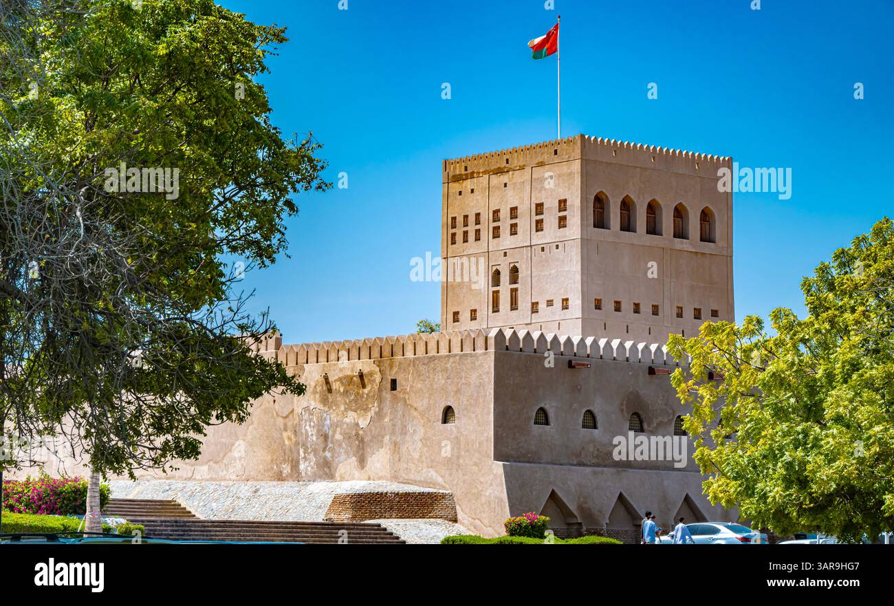 The fort at Al-Hujrah in Sohar, Oman Stock Photo - Alamy