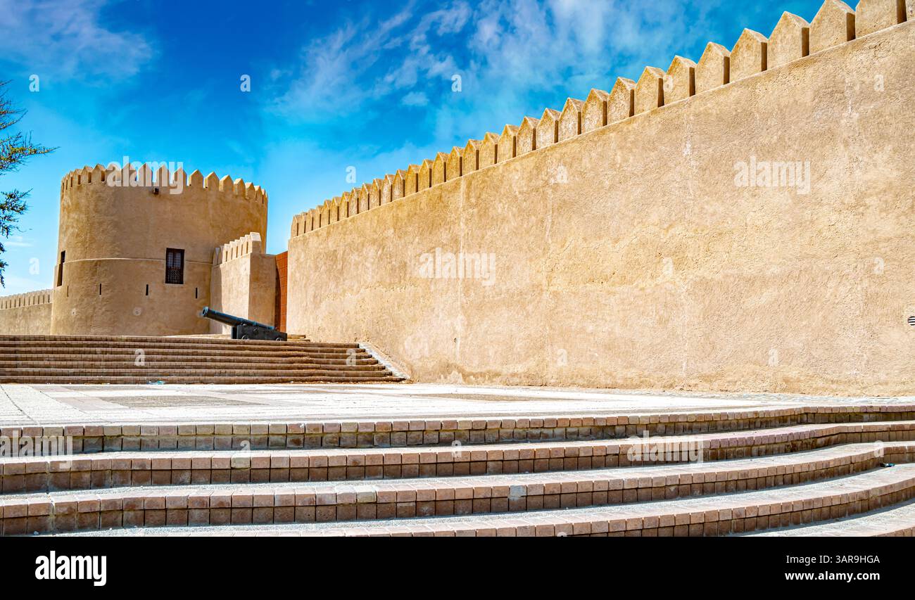 The fort at Al-Hujrah in Sohar, Oman Stock Photo - Alamy