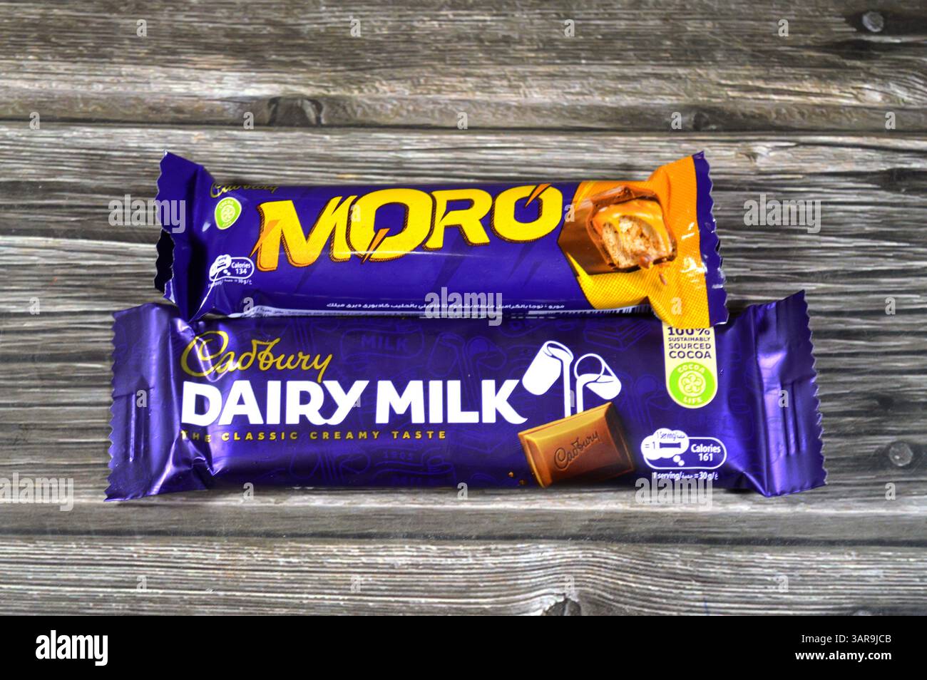 Cairo, Egypt, March 15 2025: MORO and Dairy milk chocolate bars from ...