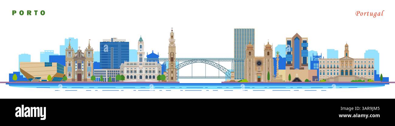 Porto city of Portugal architecture landmarks, travel and tourism ...