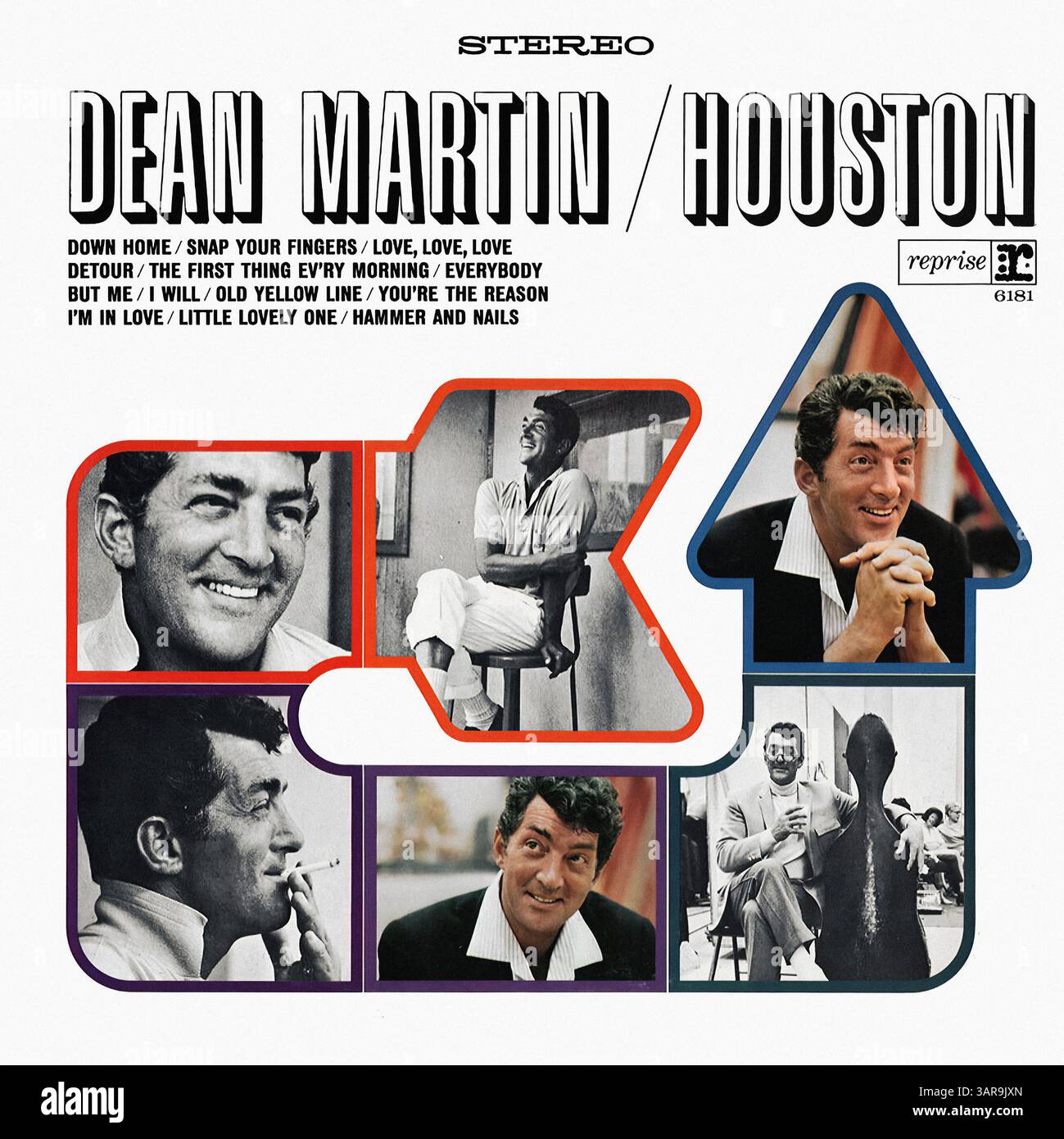 Dean Martin - Houston - Vintage vinyl record cover Stock Photo - Alamy