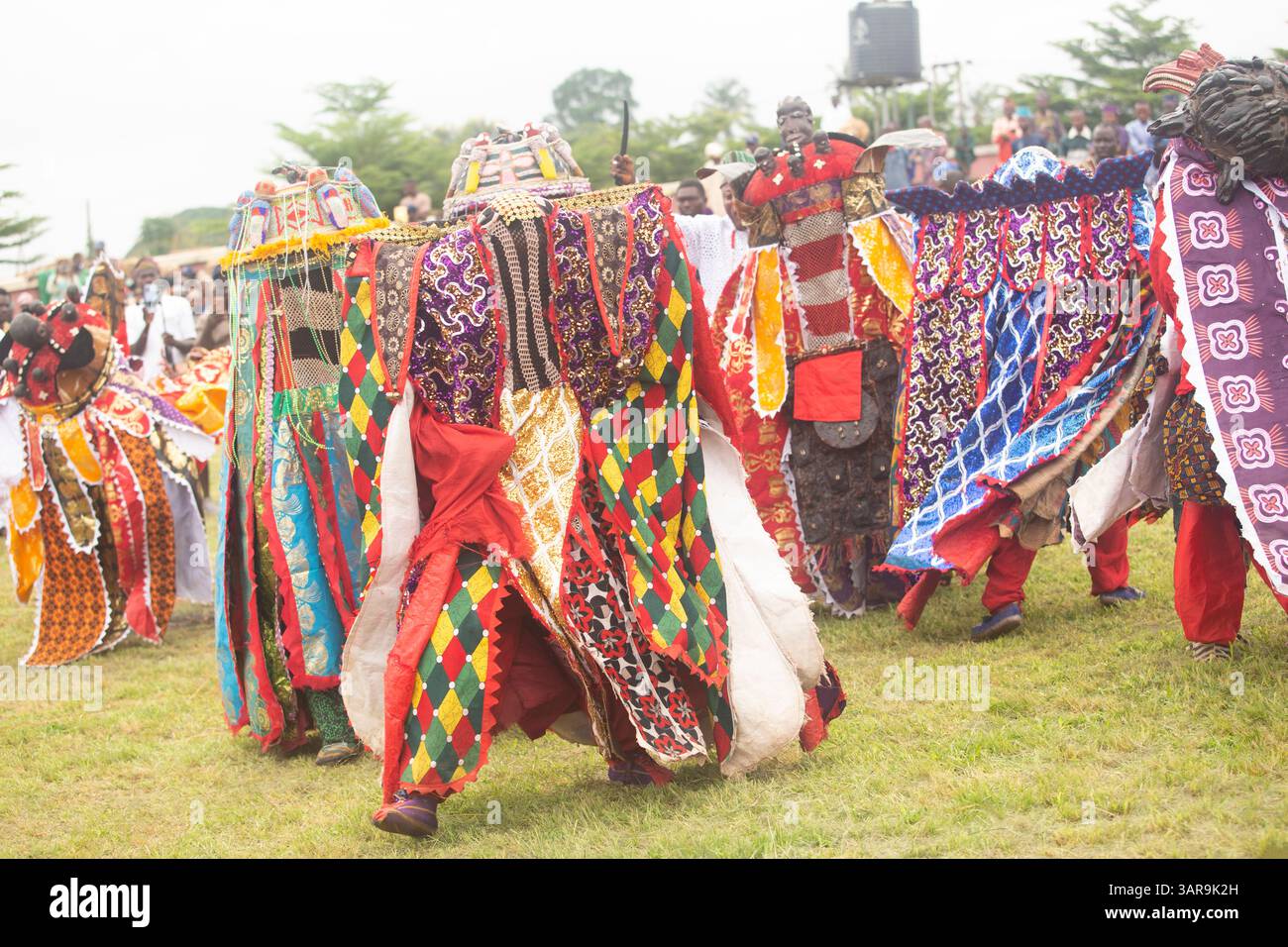 Oyo Masquerades display during the World Masquerade Festival in Ibadan ...