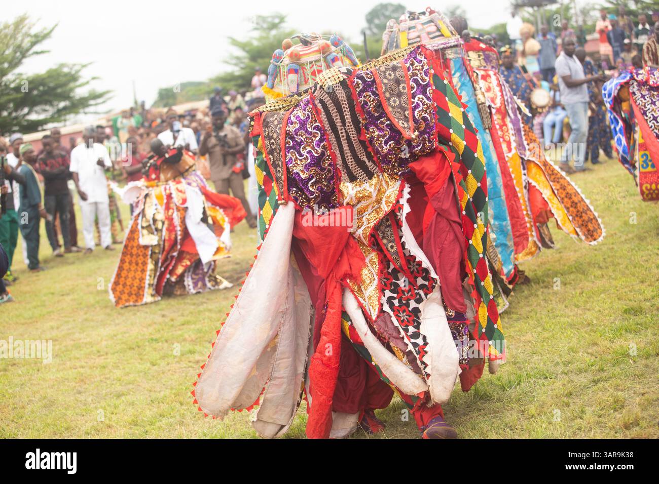 Oyo Masquerades display during the World Masquerade Festival in Ibadan ...
