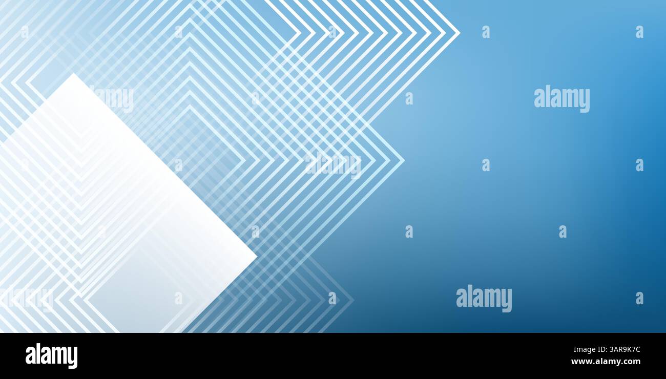 An abstract vector graphic featuring concentric squares and intersecting lines. The modern ...