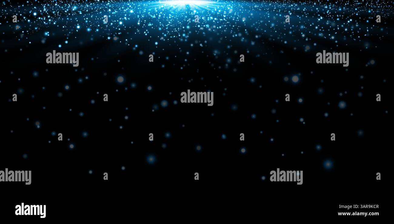 A Starlit Cosmic Background filled with Floating Particles and ...