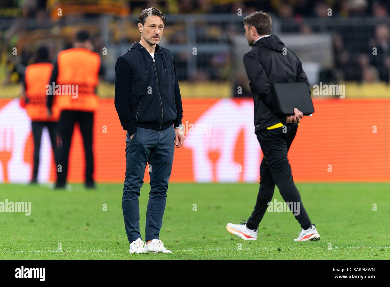 DORTMUND, GERMANY - APRIL 15: Coach Niko Kovac of Borussia Dortmund after the UEFA Champions ...