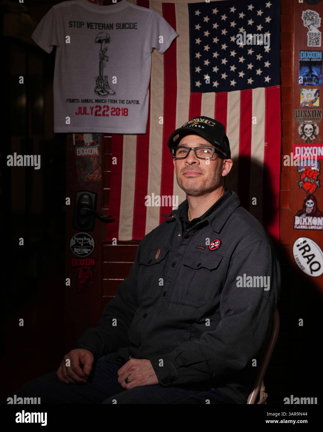 Marine Corps combat veteran Matt Metzger, who grows his own mushrooms ...