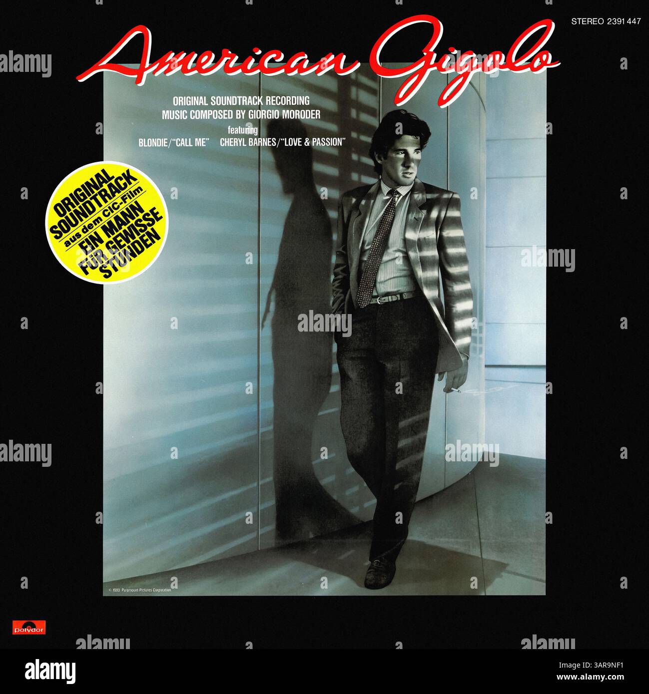 Giorgio Moroder - American Gigolo - Vintage vinyl record cover Stock ...