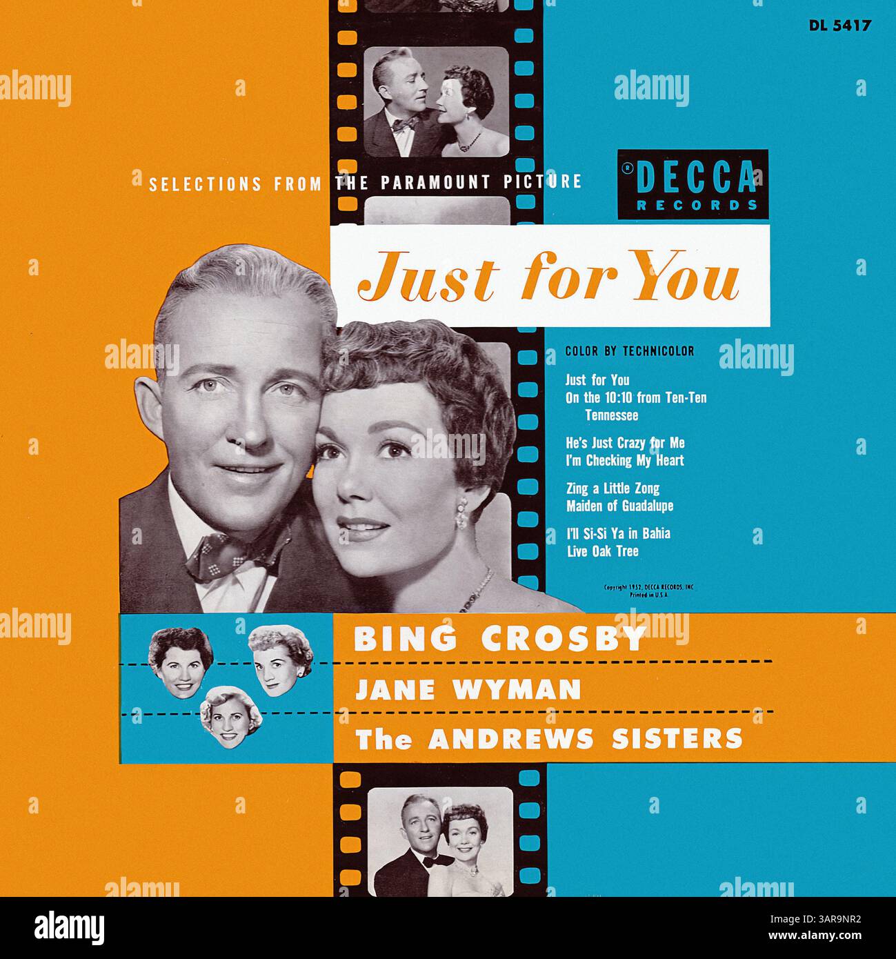 Harry Warren - Just for You - Vintage vinyl record cover Stock Photo ...