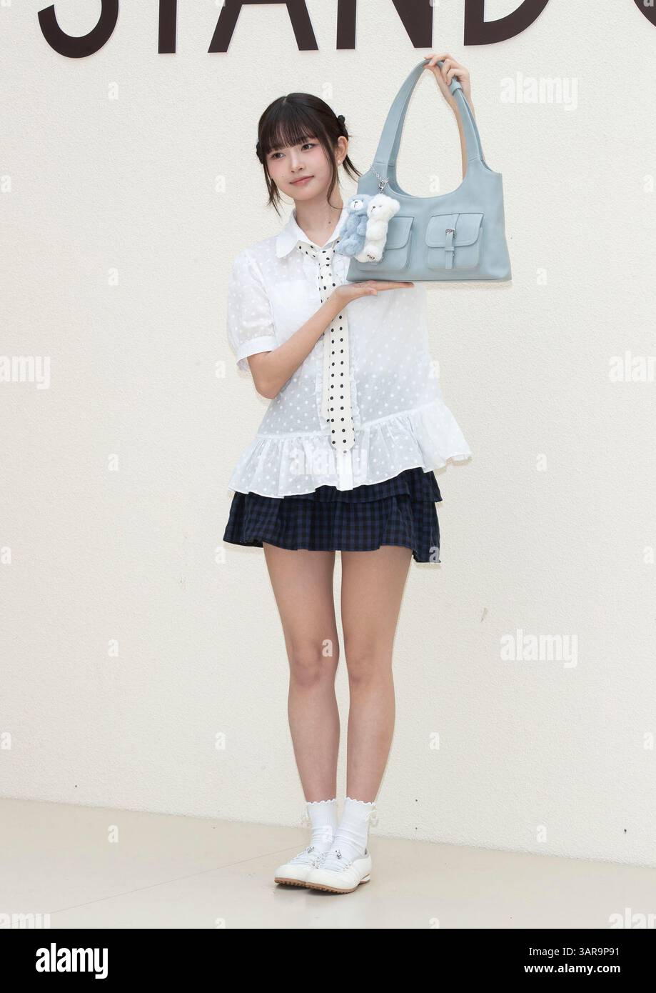 Seoul, South Korea. 17th Apr, 2025. Japanese singer Rei, member of K ...