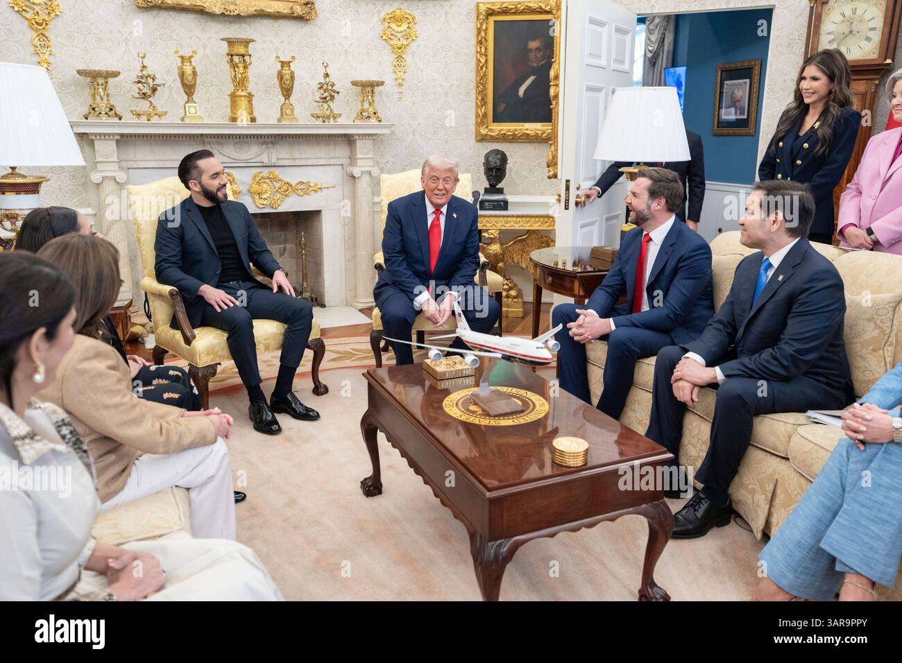 WASHINGTON DC, USA - 14 APRIL 2025 - US President Donald Trump hosts a ...