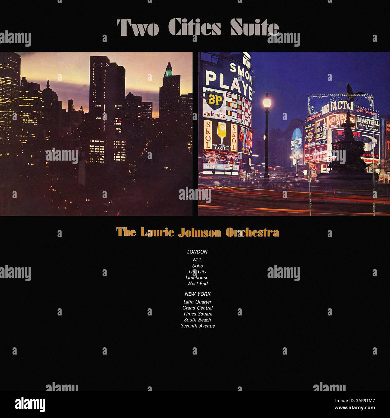 Laurie Johnson - Two Cities Suite - Vintage vinyl record cover Stock ...