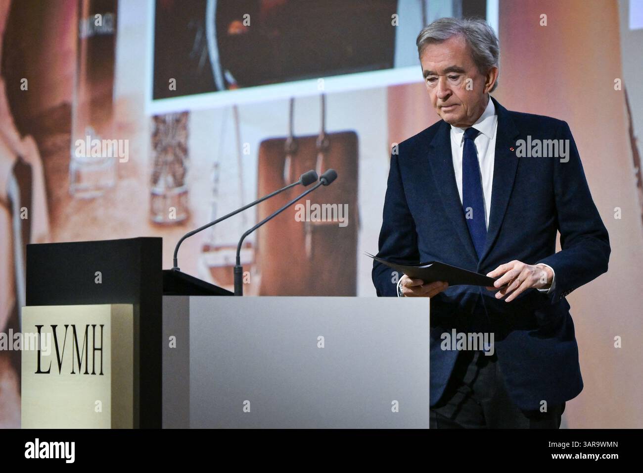 Paris, France. 17th Apr, 2025. World's top luxury group LVMH head ...