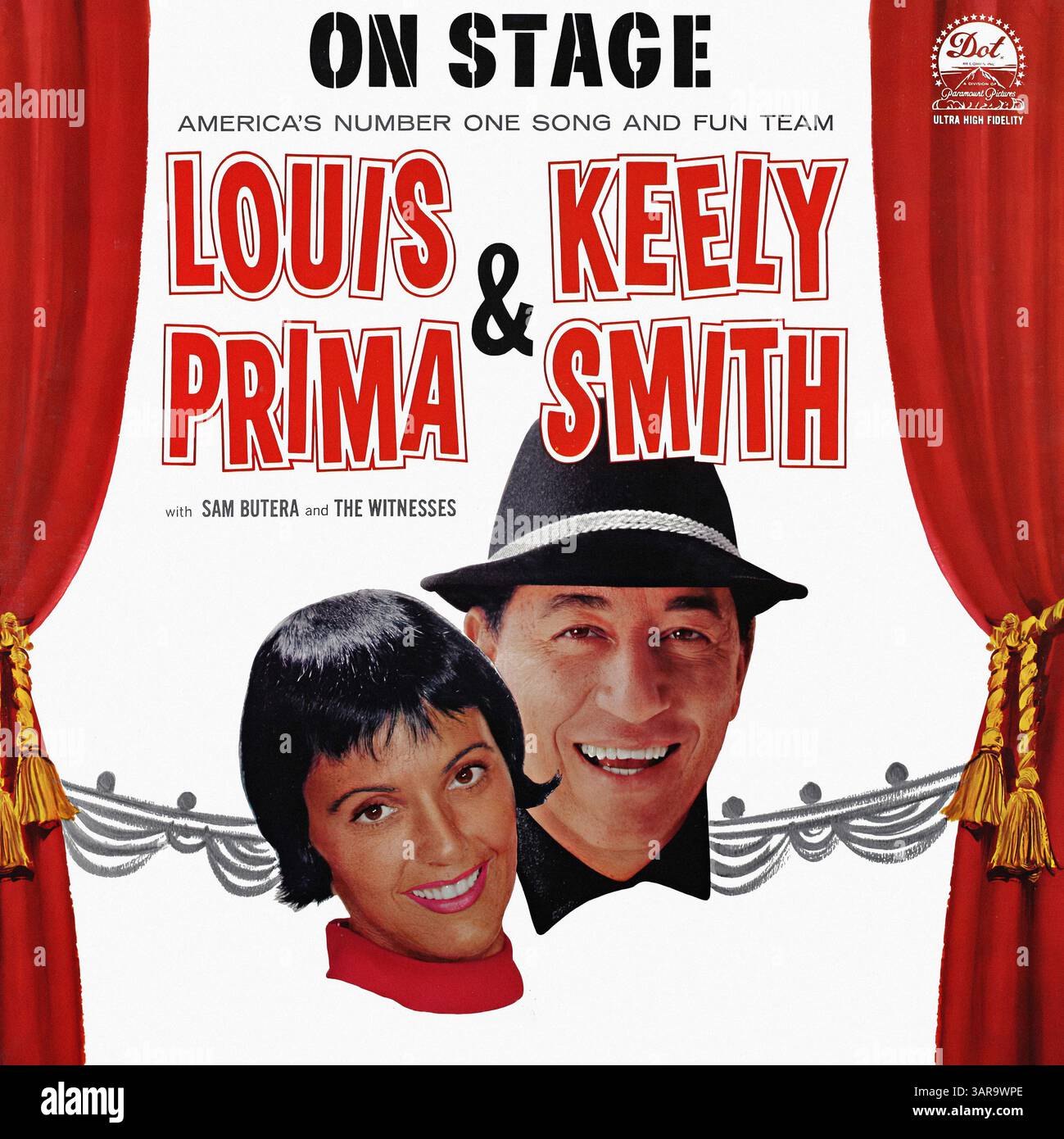Louis Prima & Keely Smith - On Stage - Vintage vinyl record cover Stock ...
