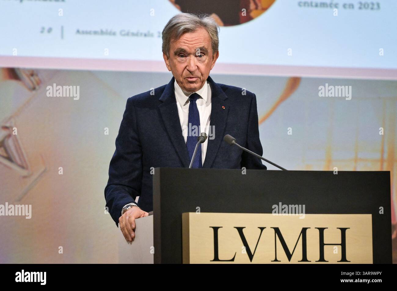 Paris, France. 17th Apr, 2025. World's top luxury group LVMH head ...