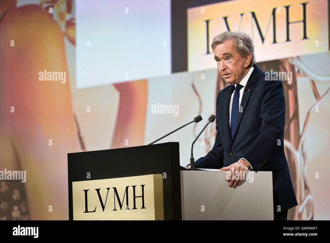 Paris, France. 17th Apr, 2025. World's top luxury group LVMH head ...
