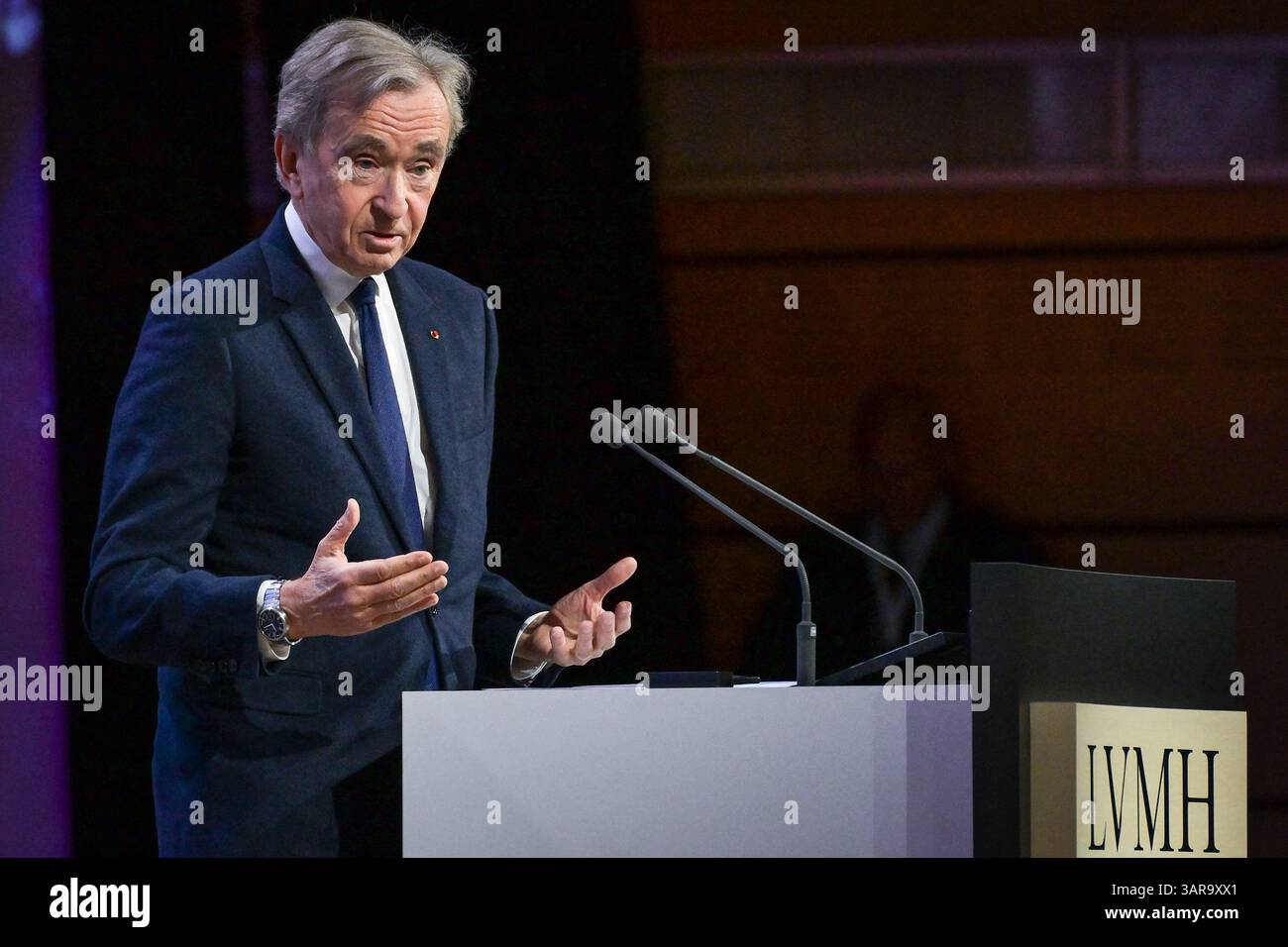 Paris, France. 17th Apr, 2025. World's top luxury group LVMH head ...