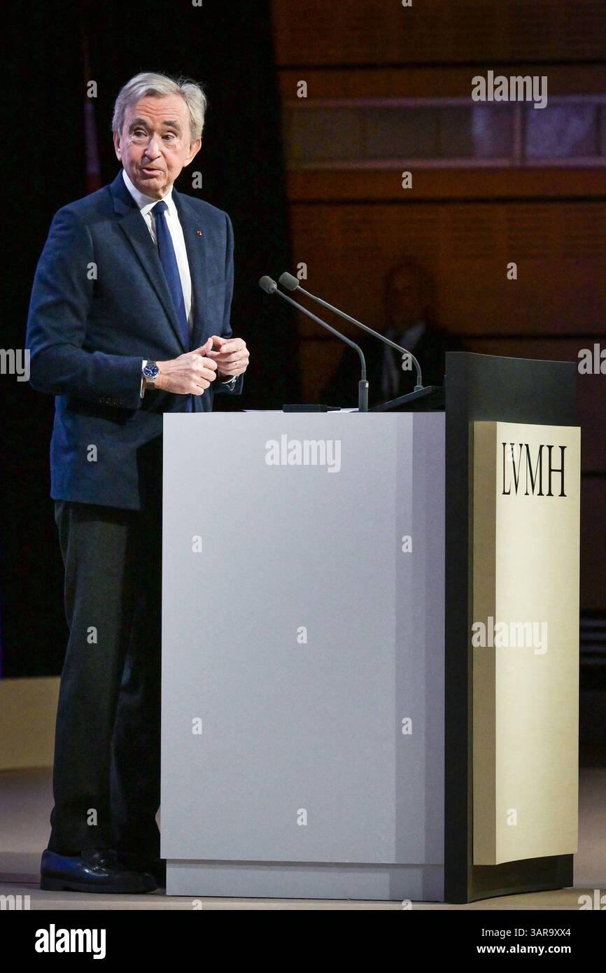 Paris, France. 17th Apr, 2025. World's top luxury group LVMH head ...