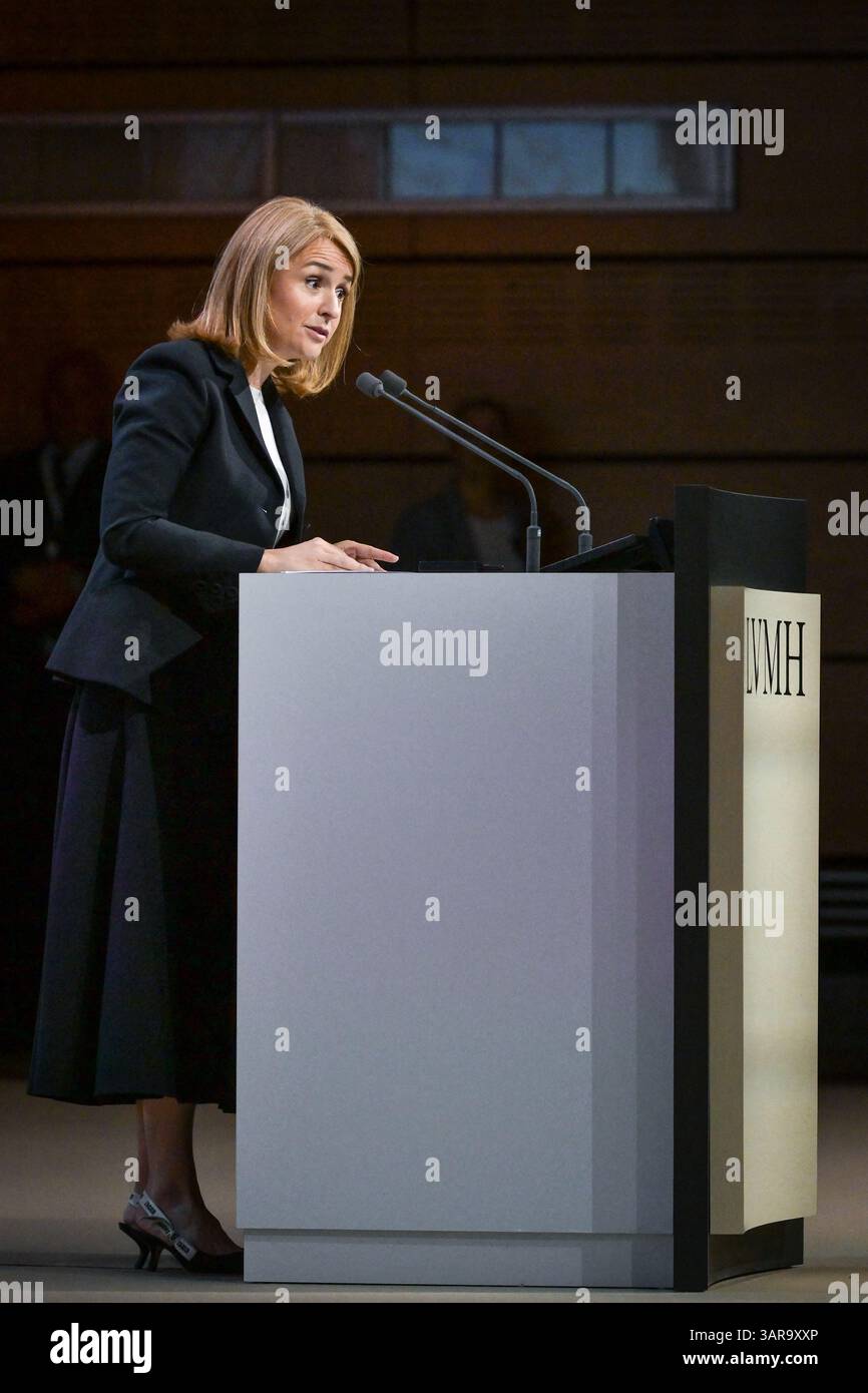 Paris, France. 17th Apr, 2025. Head of human resource at LVMH, Maud ...