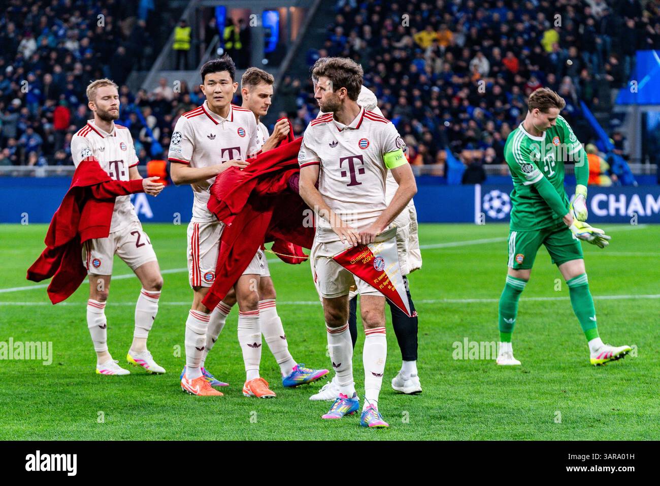 Mailand, Italien. 16th Apr, 2025. 16.04.2025, Inter Mailand vs. FC Bayern München, UEFA ...