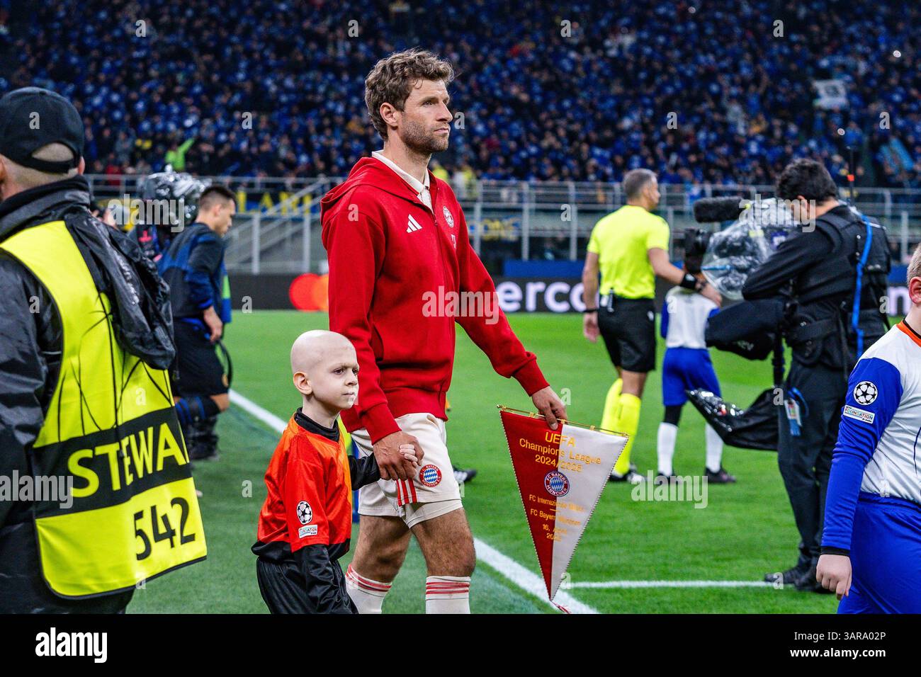 Mailand, Italien. 16th Apr, 2025. 16.04.2025, Inter Mailand vs. FC Bayern München, UEFA ...